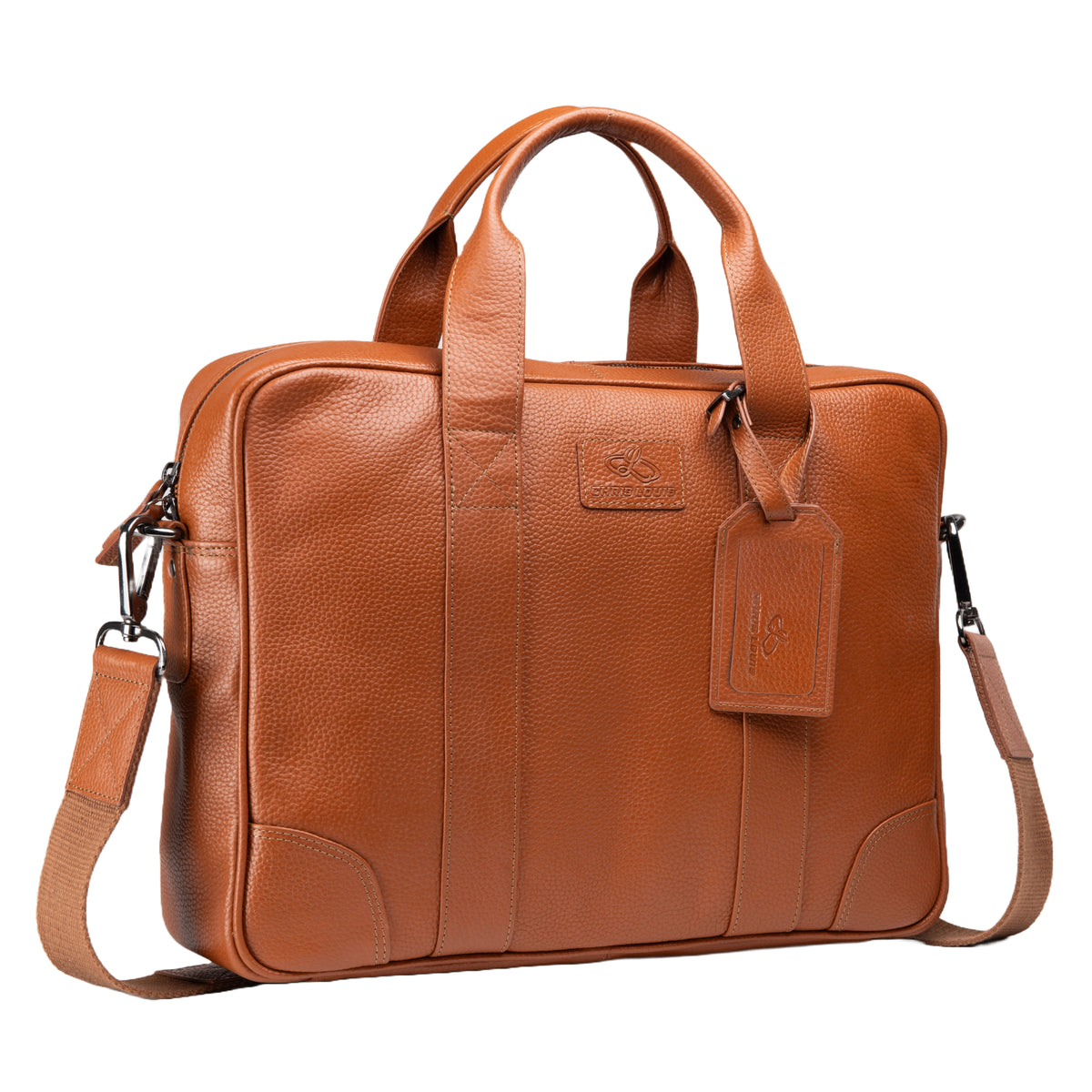 Tan Leather Difa Office Bag – Chris Louis