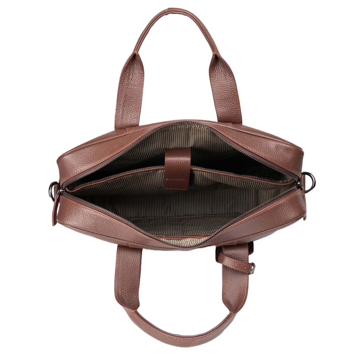 Brown Leather Difa Office Bag - Chris Louis